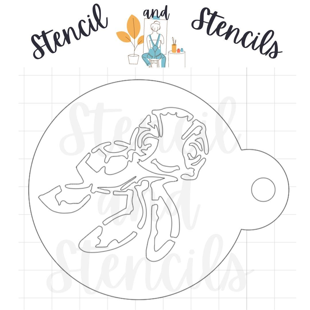 Nemo Stencil - Bath Bomb Stencil | Cookie Stencil | Airbrush Stencil ...