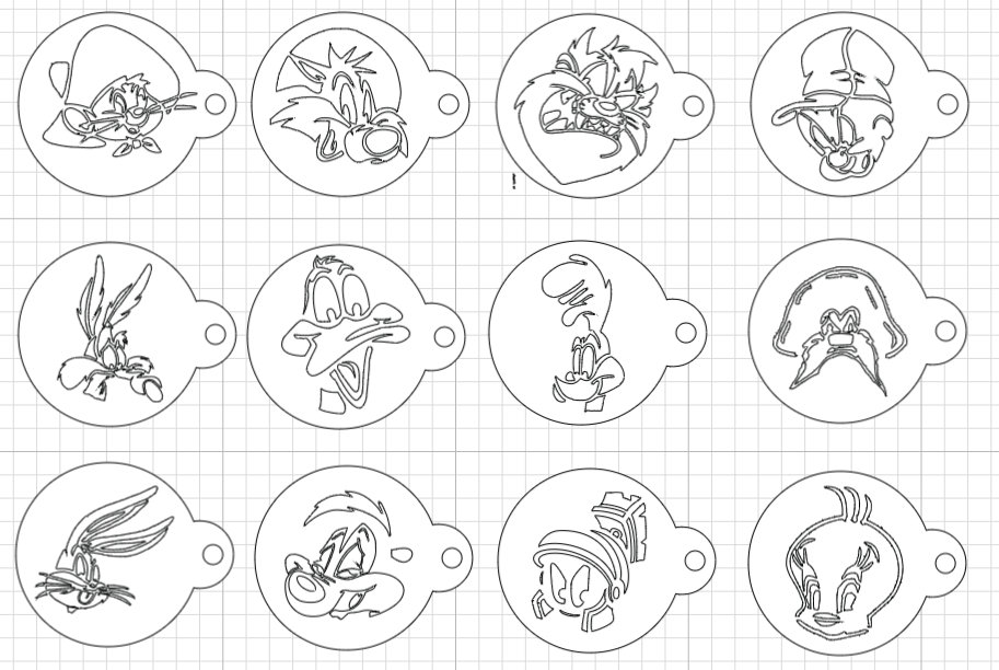 Elmer Fudd Stencil - Bath Bomb Stencil | Cookie Stencil | Airbrush ...