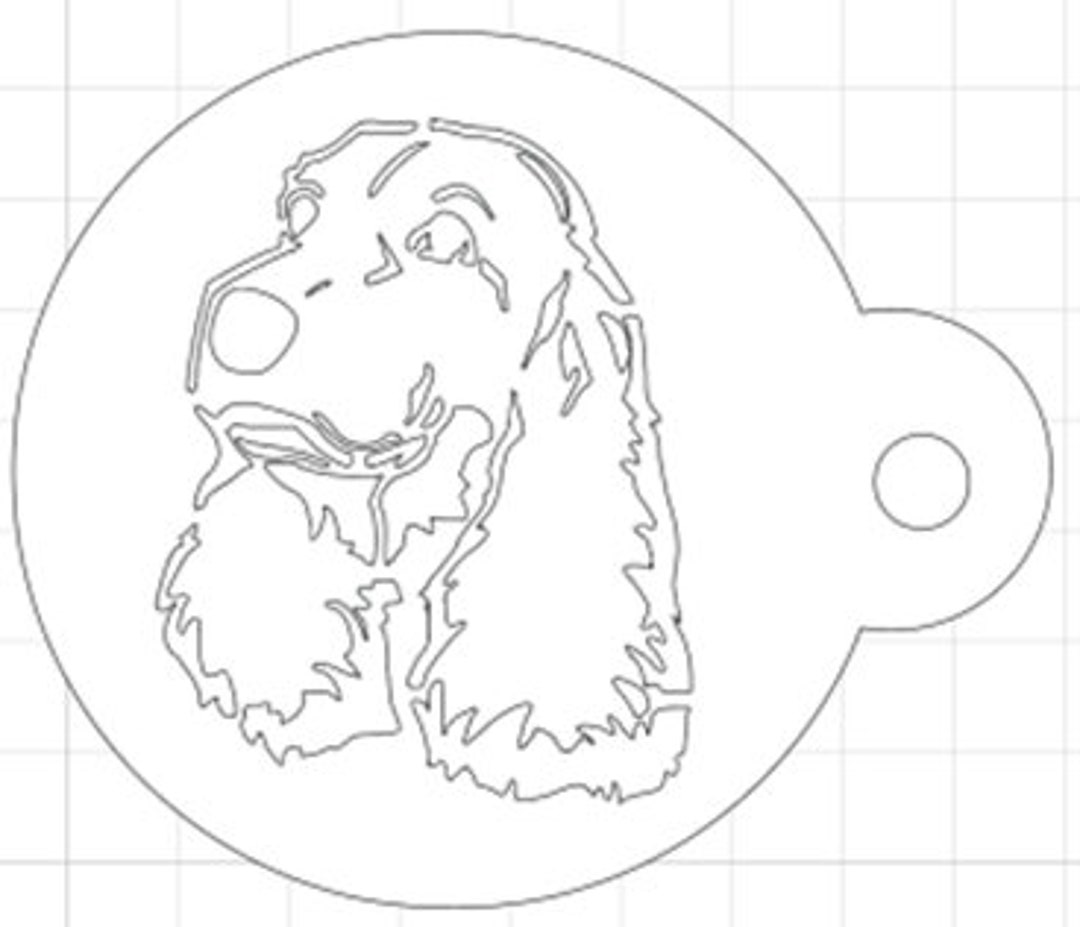 Spaniel Dog Stencil Bath Bomb Stencil cookie Stencil airbrush Stencil ...