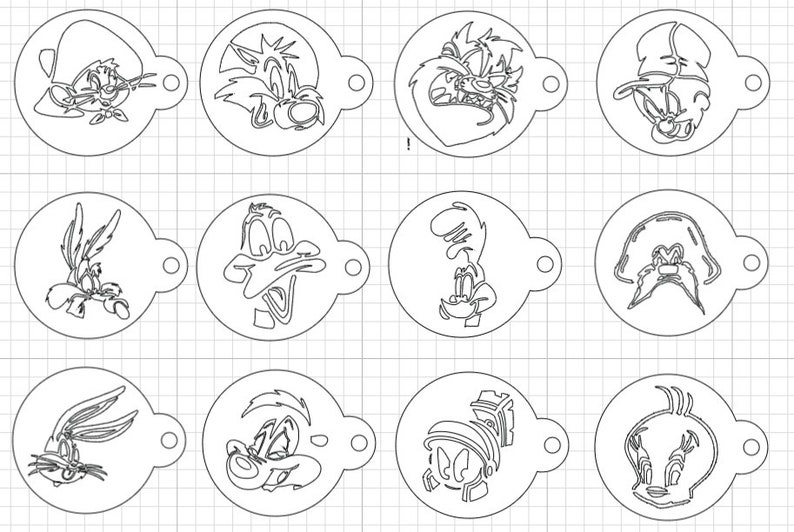 Road Runner Stencil Bath Bomb Stencil Cookie Stencil Airbrush Stencil ...