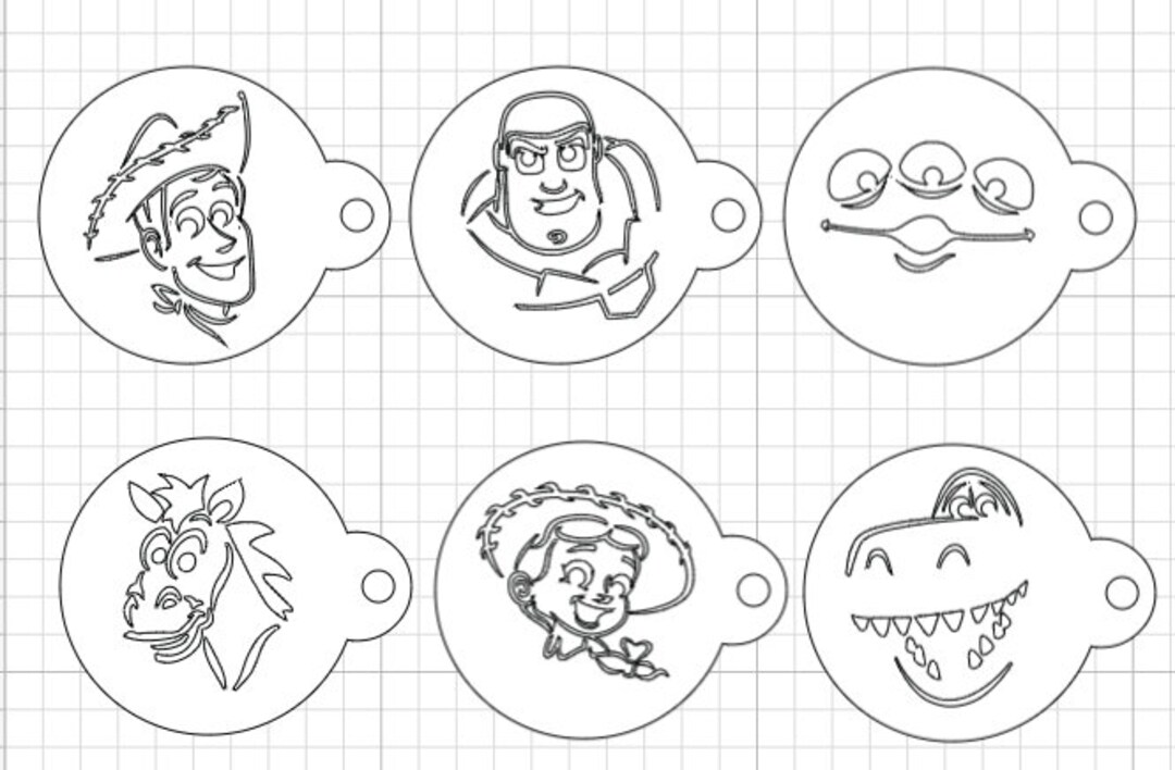 Toy Story Stencil Bath Bomb Stencil Cookie Stencil Airbrush Stencil ...