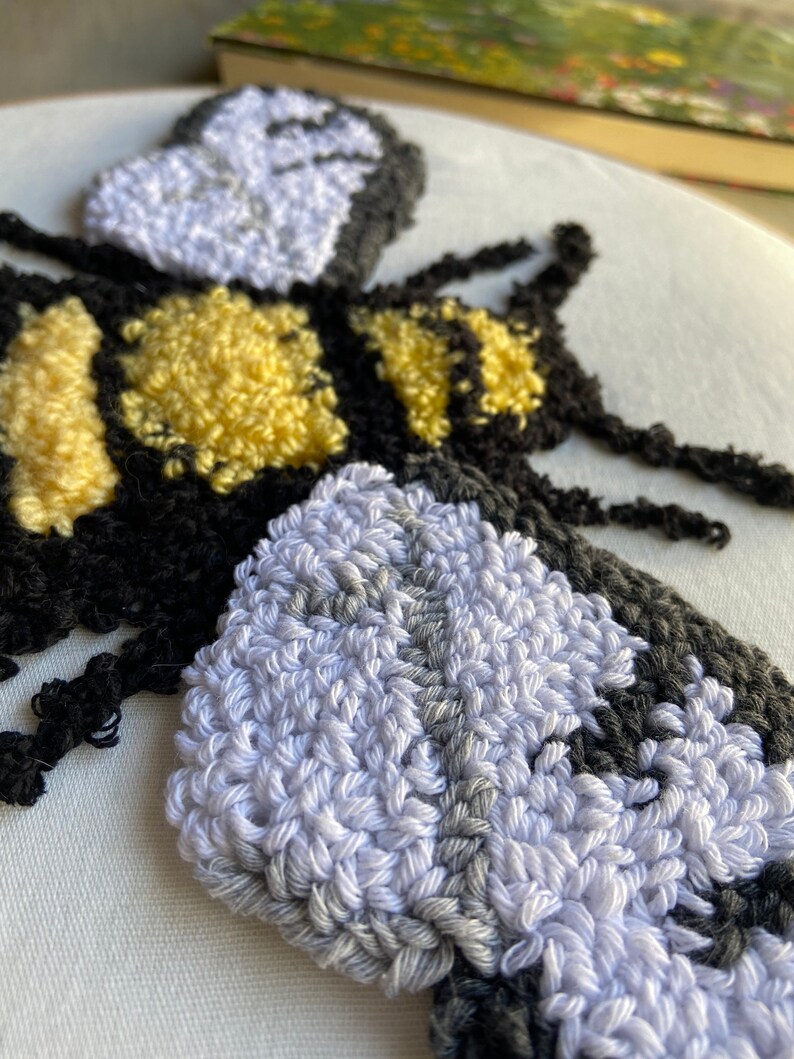 Bee Around Punch Needle PDF Easy Bee Punch Needle Punch - Etsy