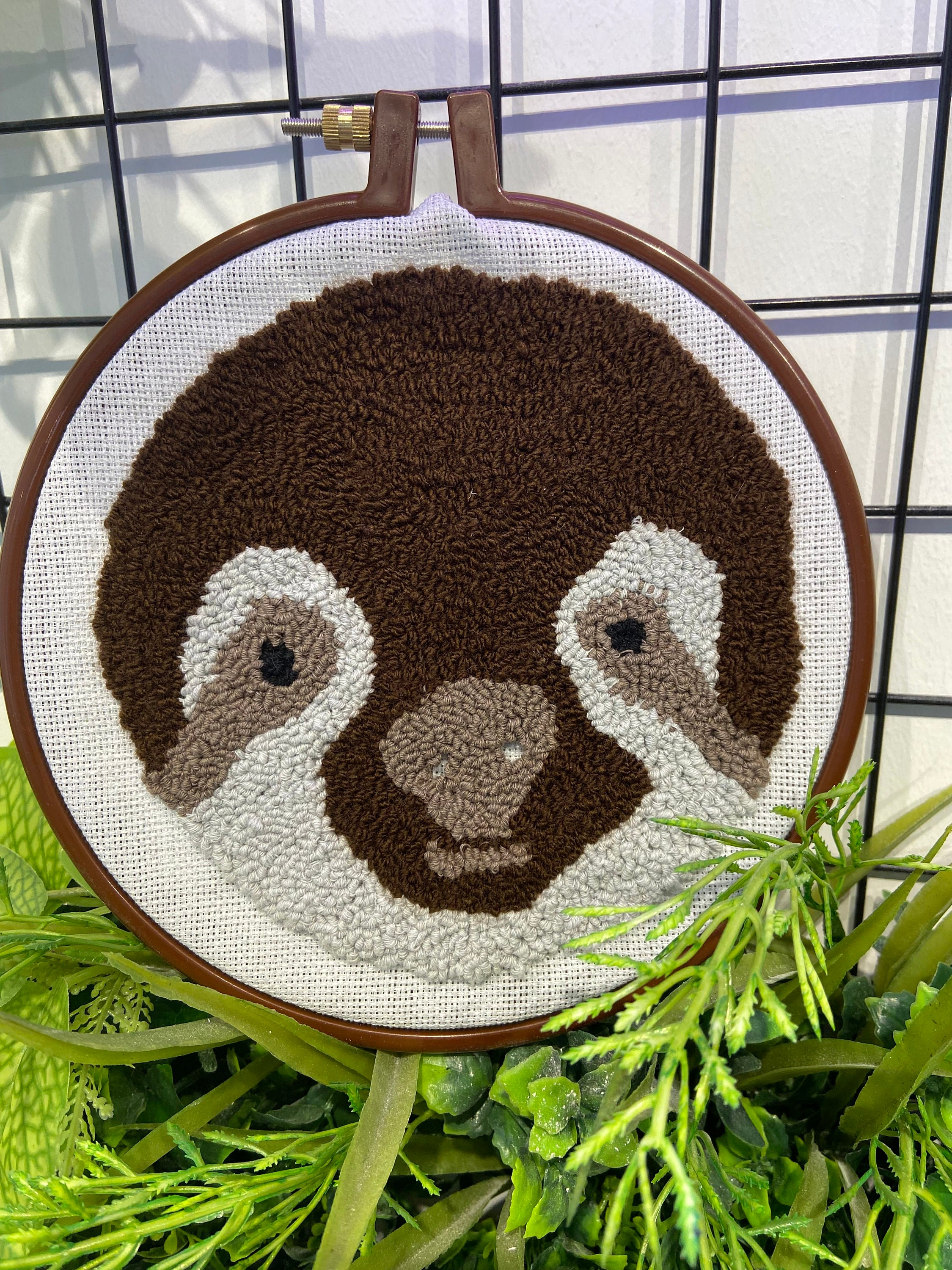 Sloth Punch Needle PDF Easy Sloth Face Punch Needle Punch Needle PDF ...