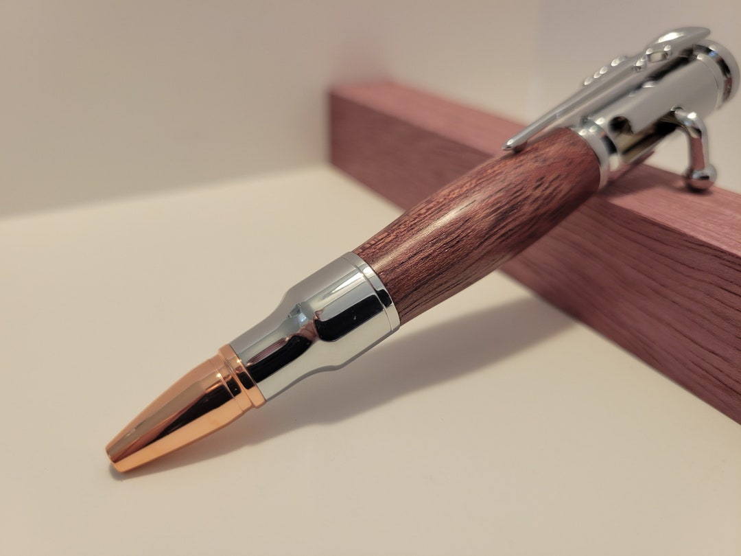 Mini Bolt-action Pen Using Purpleheart - Etsy