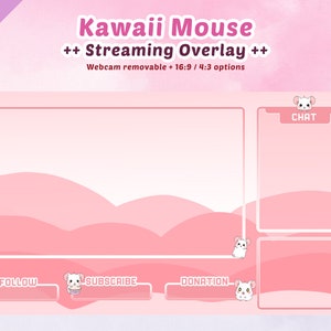Kawaii Mouse Bundle Stream Overlay for Twitch / Youtube - Etsy