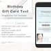 Birthday Gift Card Text Message, Realtor Marketing, Textable Gift Card ...