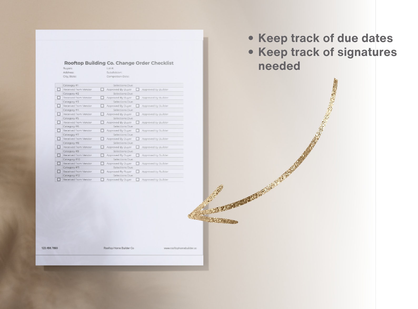 New Construction Change Order Workbook: Home Builder Template (google ...