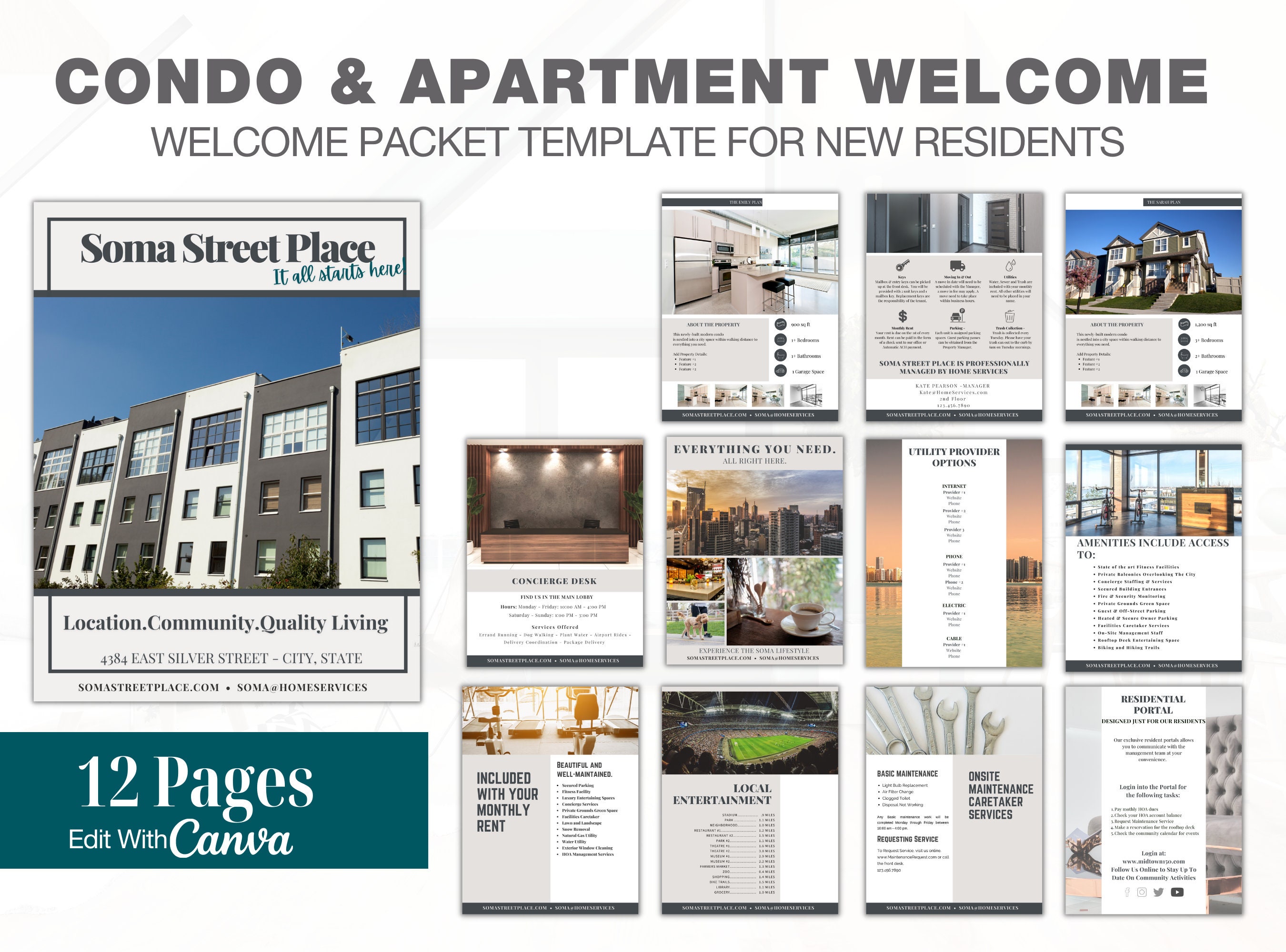 Condo Welcome Apartment Welcome Tenant Packet Property - Etsy