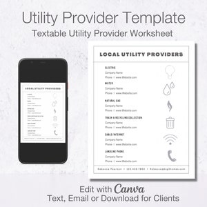 Utility Provider Template for Real Estate Agents & Home Builders, Buyer ...