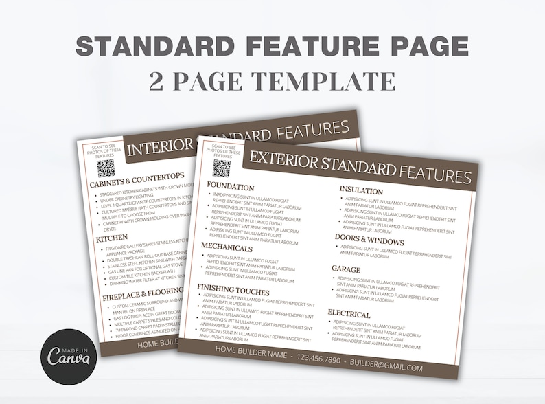 Home Builder Feature Guide Template: New Construction Presentation ...
