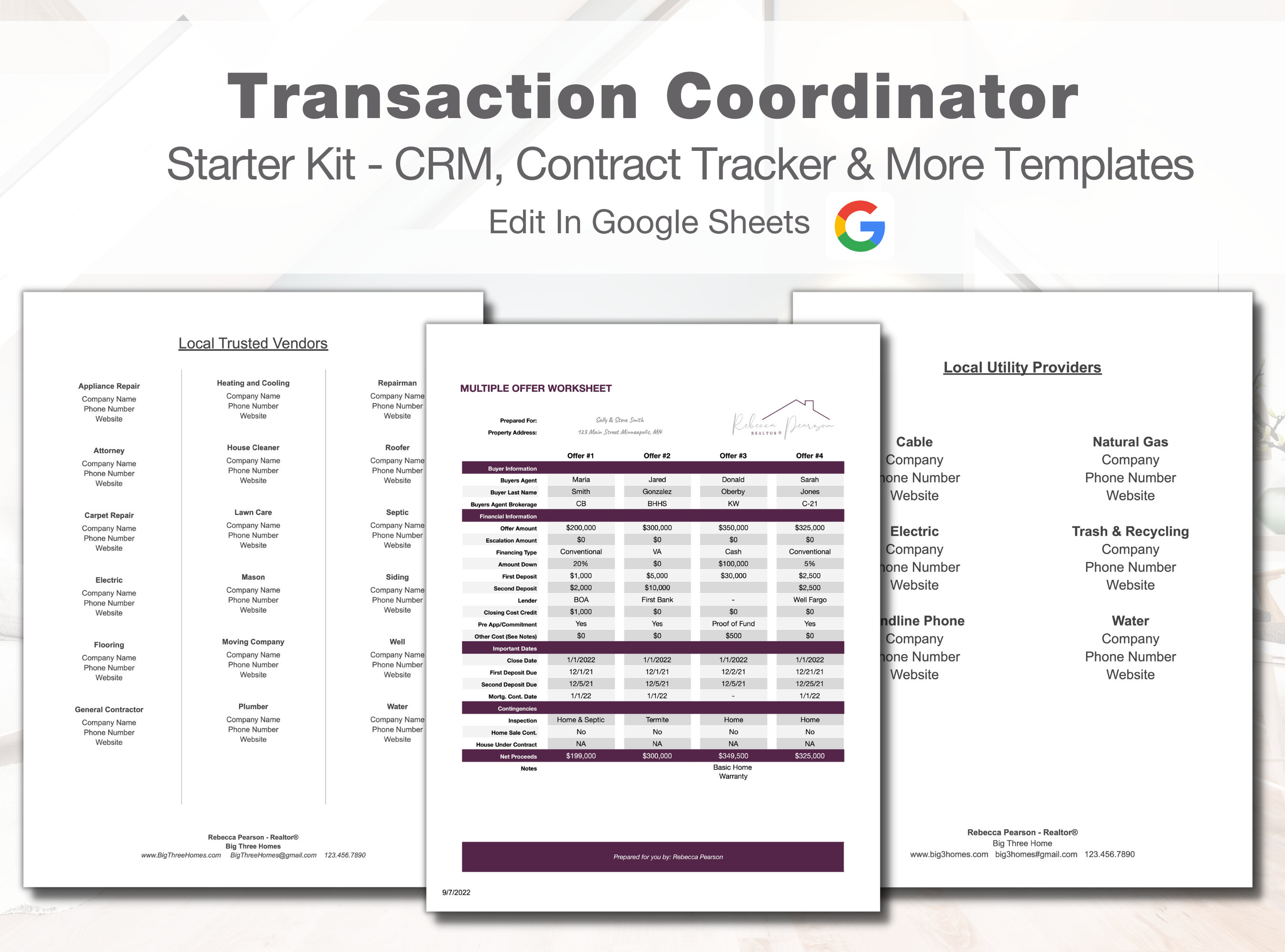 Transaction Coordinator Templates New Real Estate Agent - Etsy