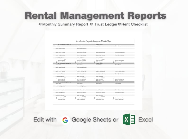 Property Management Template Bundle: Landlord & Tenant Checklists (edit ...