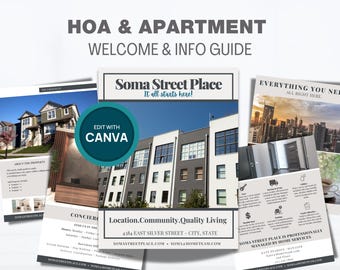 Resident Welcome Guide Template for Apartment Community Welcome Packet ...