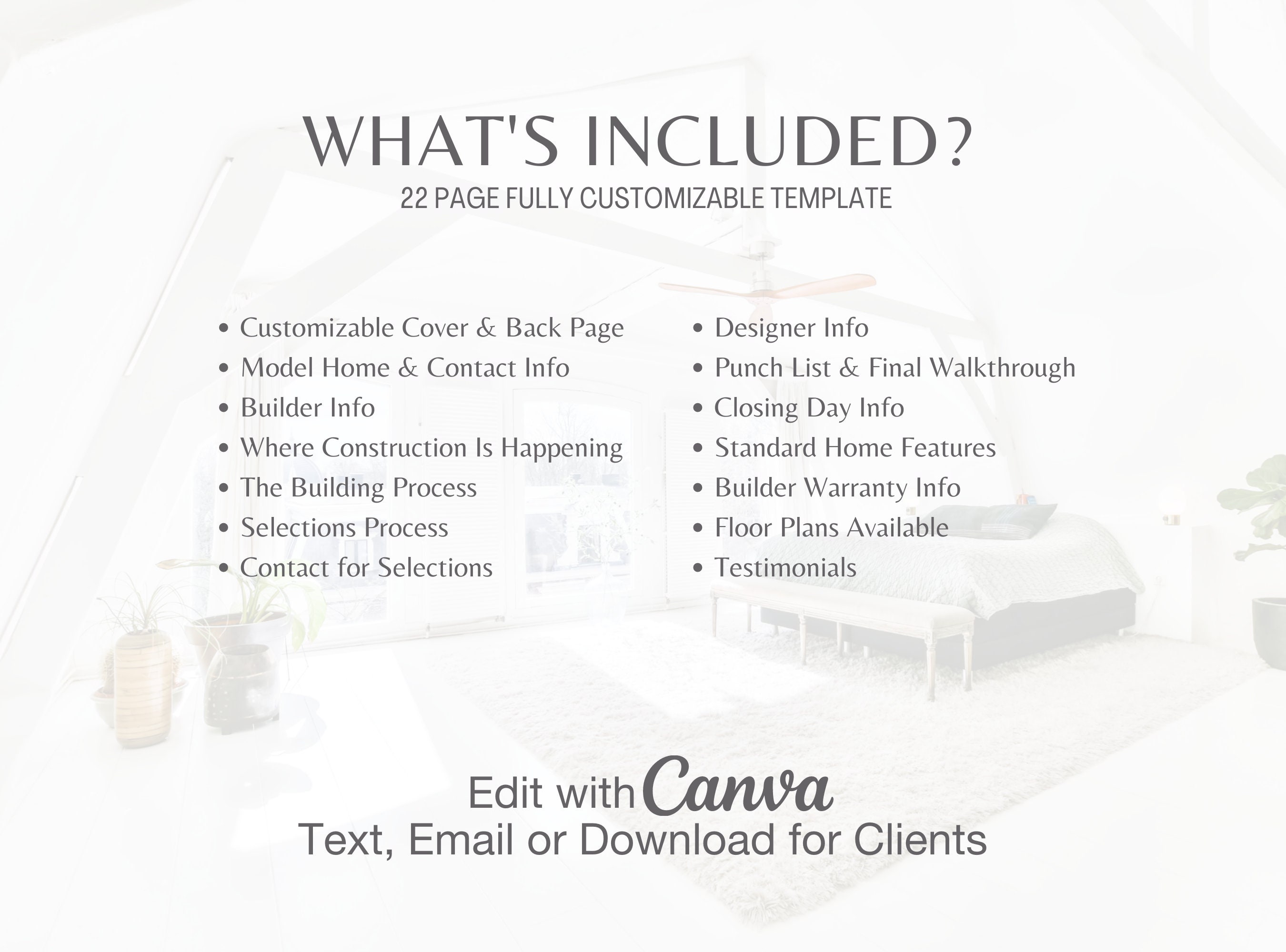 New Construction Home Builder Guide: Custom Welcome Packet (EDIT IN ...