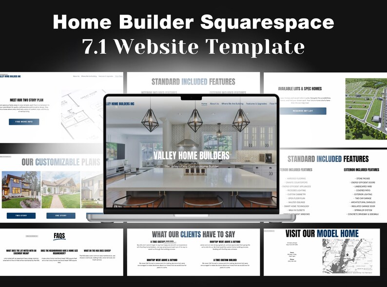 Modern Home Builder Website Template | Clean, Bold and Fully Editable ...