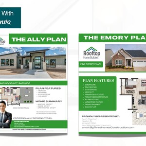 Home Builder Brochure Template: New Construction Flyer (canva Download ...
