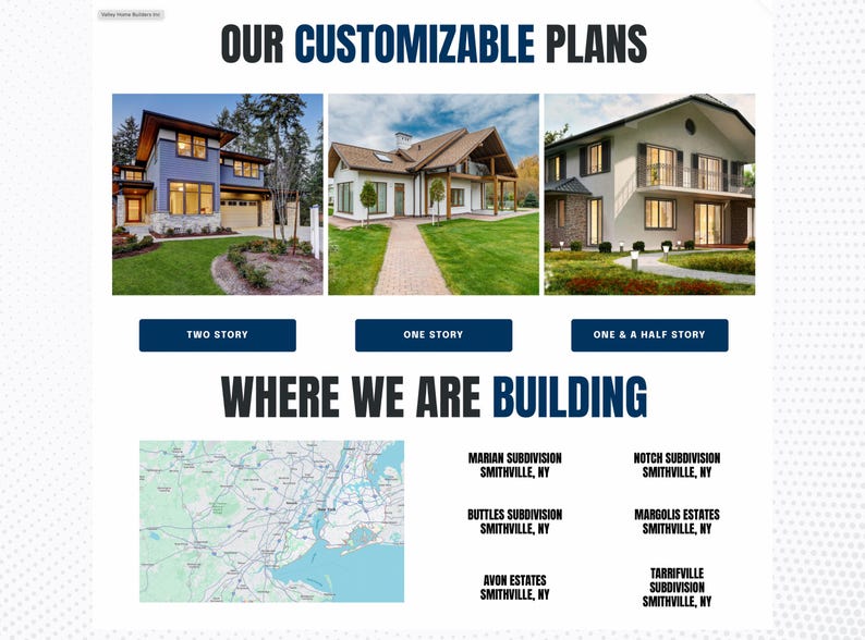 Modern Home Builder Website Template | Clean, Bold and Fully Editable ...