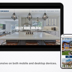 Modern Home Builder Website Template | Clean, Bold and Fully Editable ...