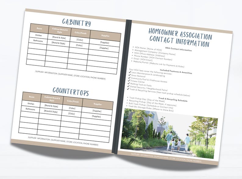 New Construction Homeowner Manual Template | Fully Customizable PDF for ...