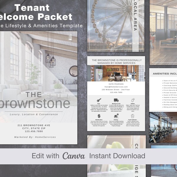 Tenant Welcome Letter Editable Landlord Template - Etsy