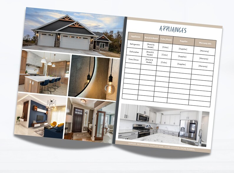 New Construction Homeowner Manual Template | Fully Customizable PDF for ...