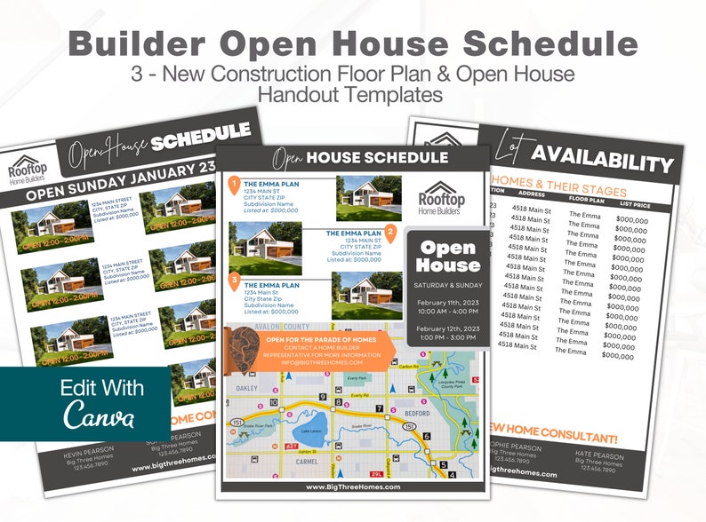 Home Builder, New Construction, Model Home Brochure, Home Builder ...