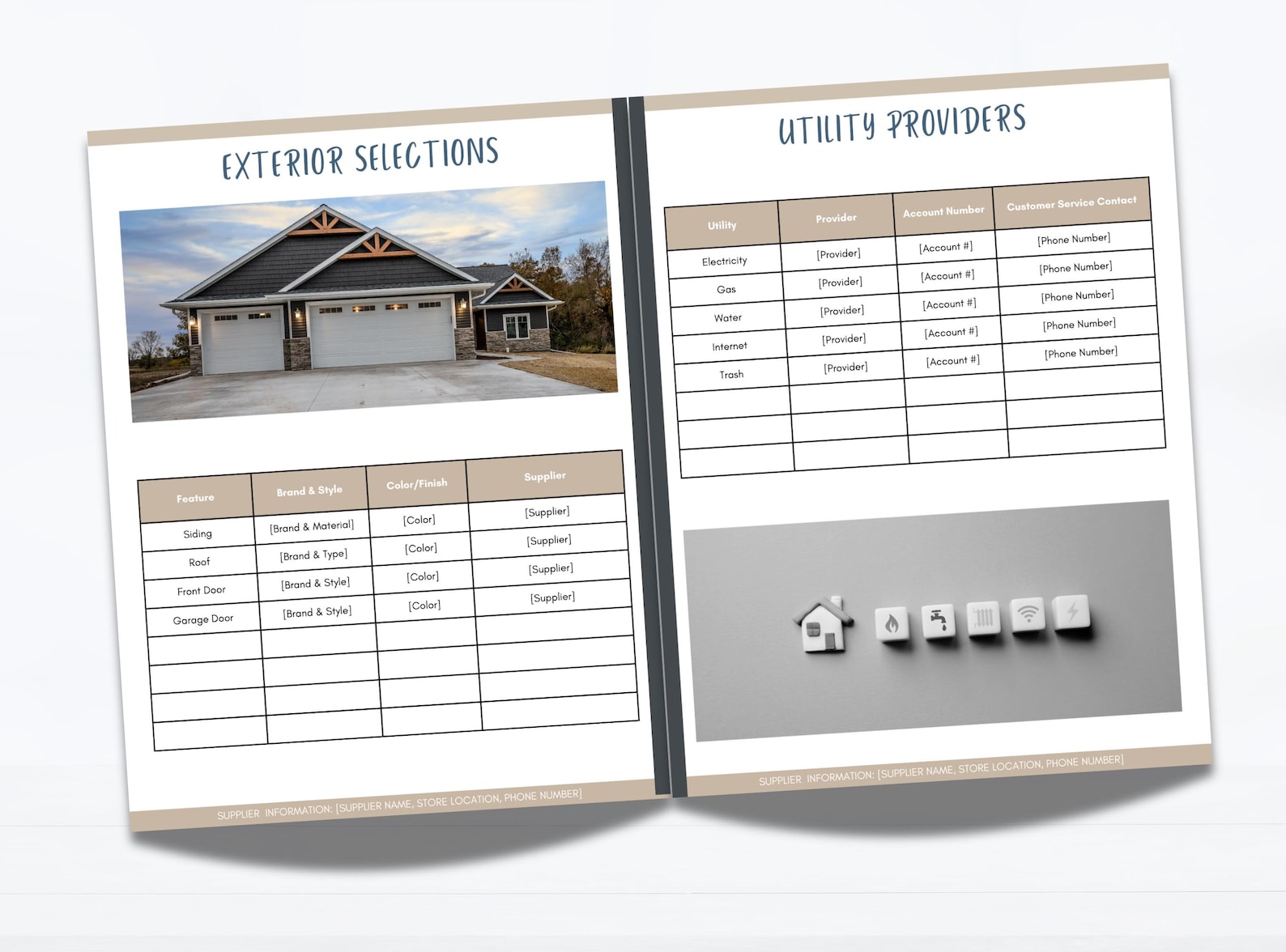 New Construction Homeowner Manual Template | Fully Customizable PDF for ...