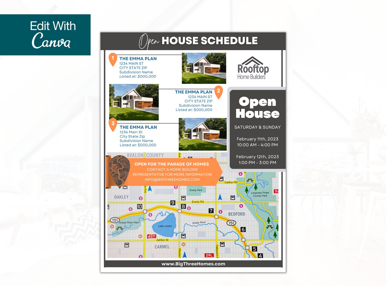 Home Builder, New Construction, Model Home Brochure, Home Builder ...