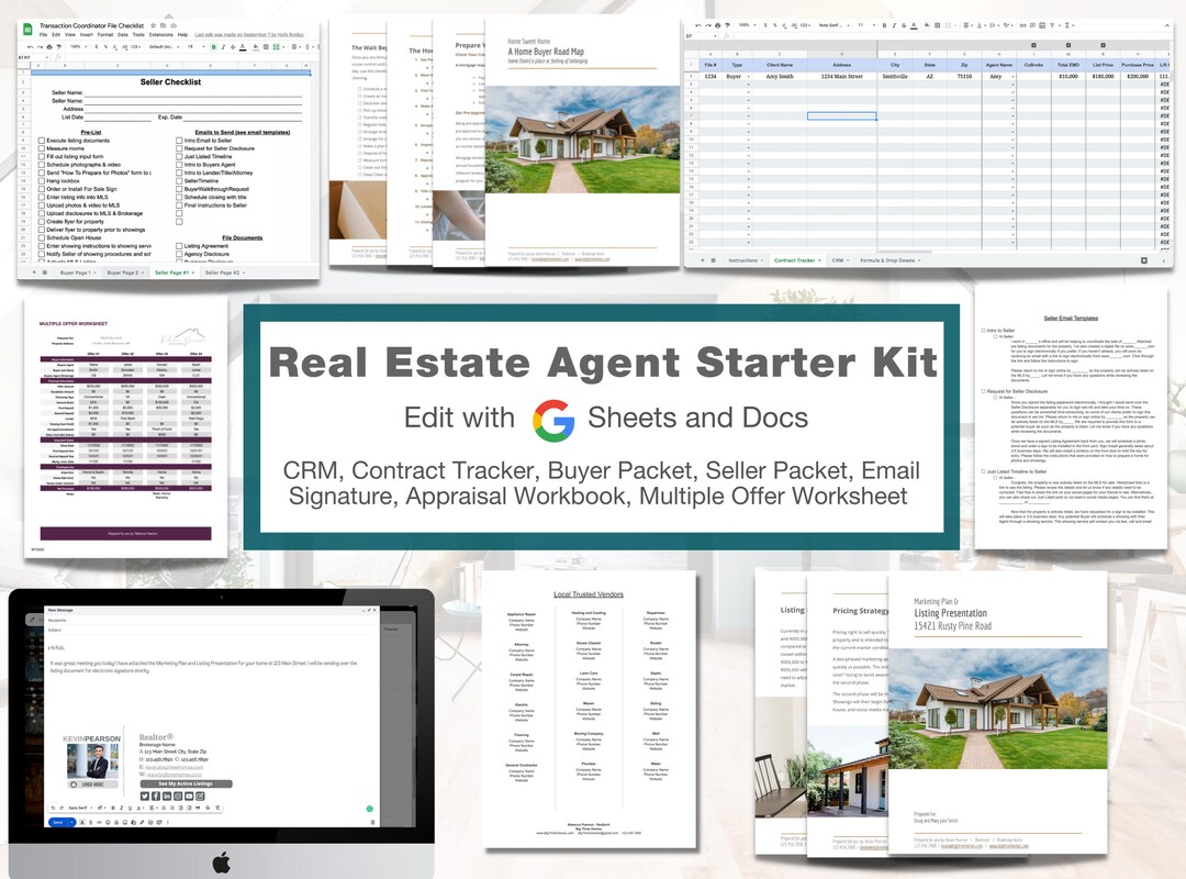 Real Estate Listing Checklist, Under Contract Checklist , Transaction ...