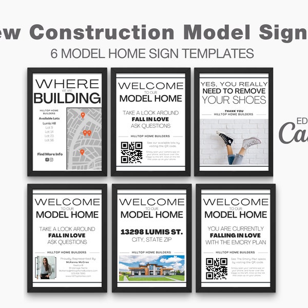 Model Home Signs - Etsy