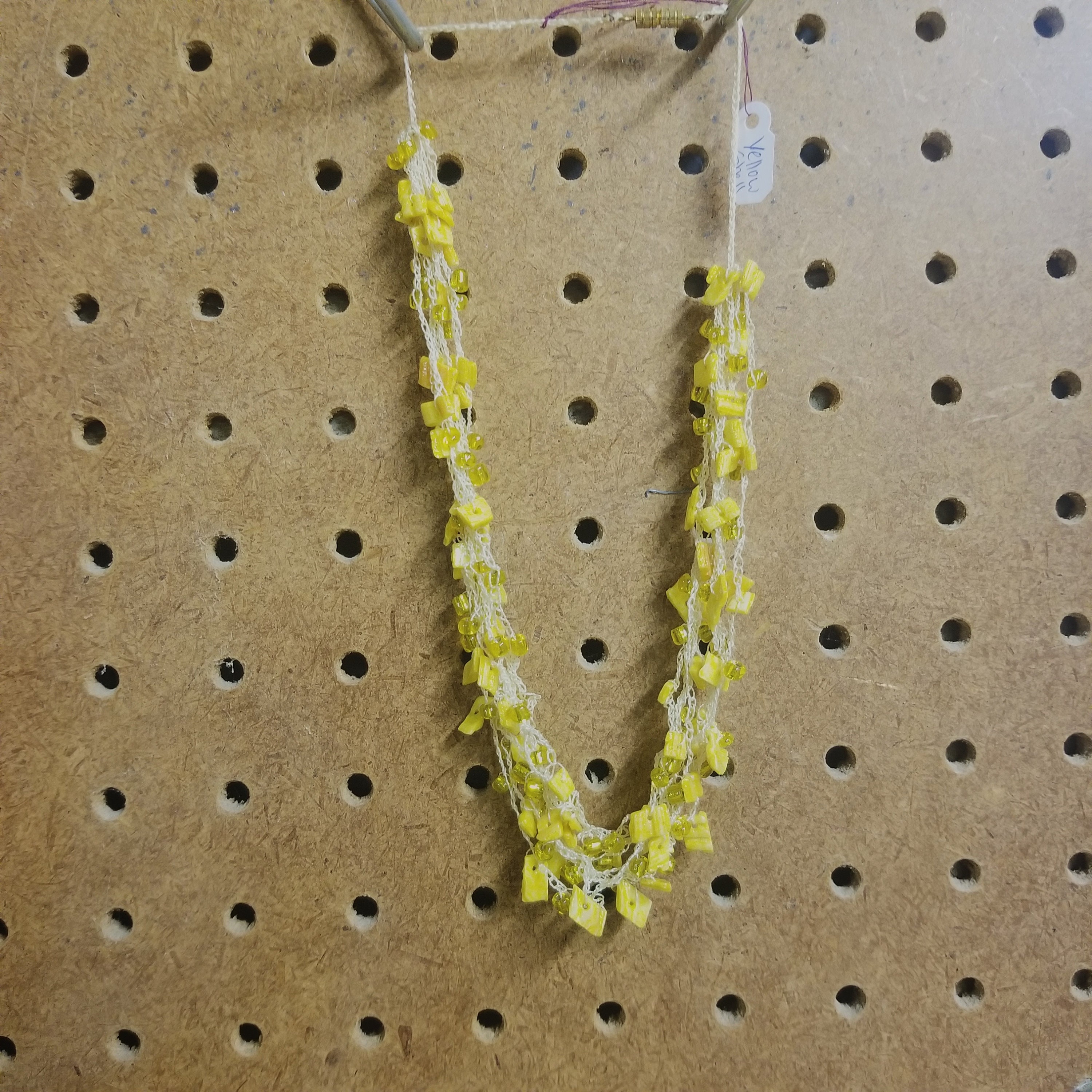 Yellow Shell Necklace Made in Costa Rica - Etsy