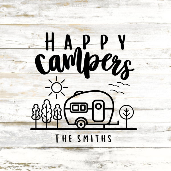 Happy Camper Decal - Etsy