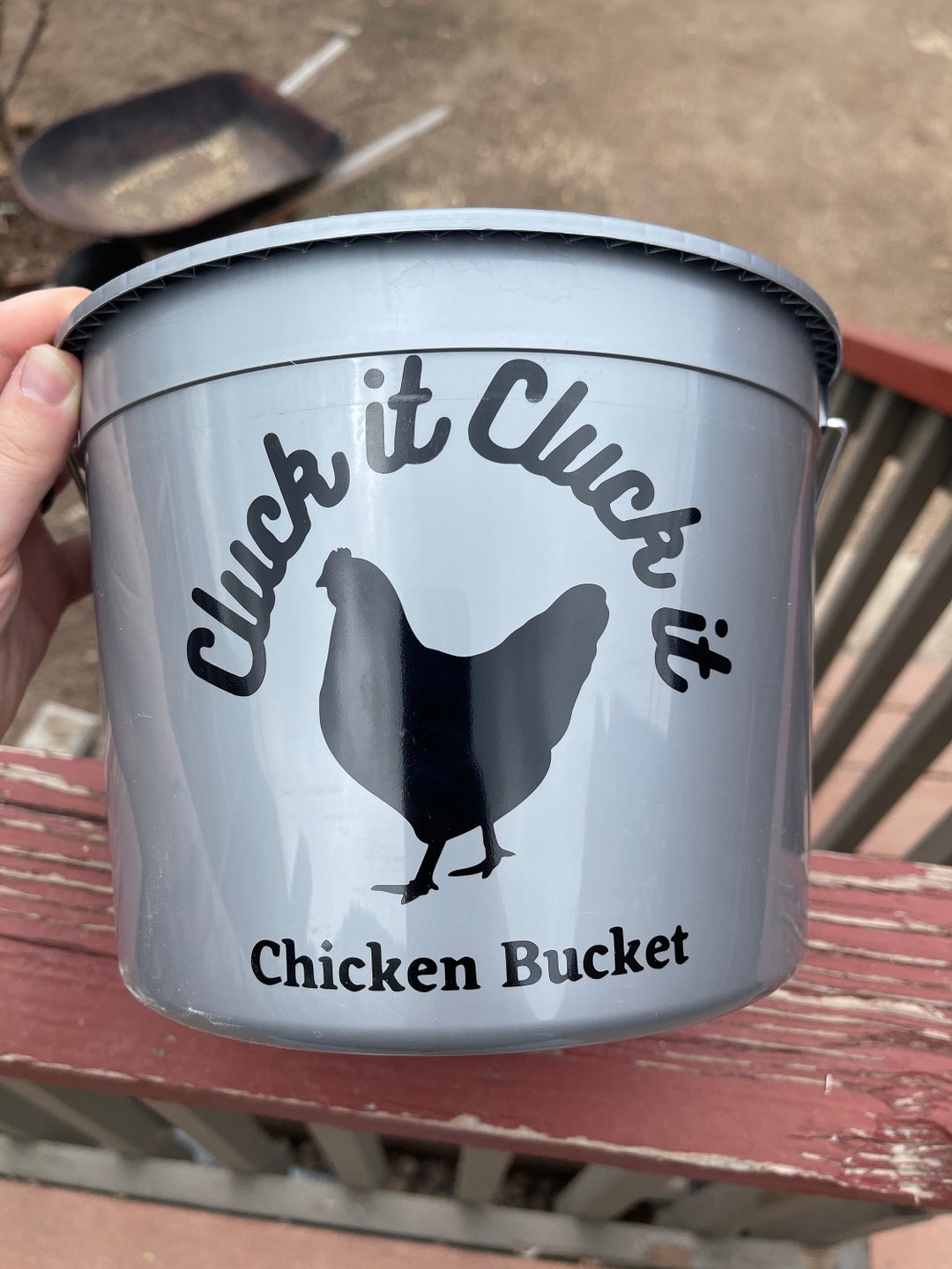 Cluck It Cluck It Chicken Bucket Vinyl Decal Sticker, Cute Farm Sticker ...