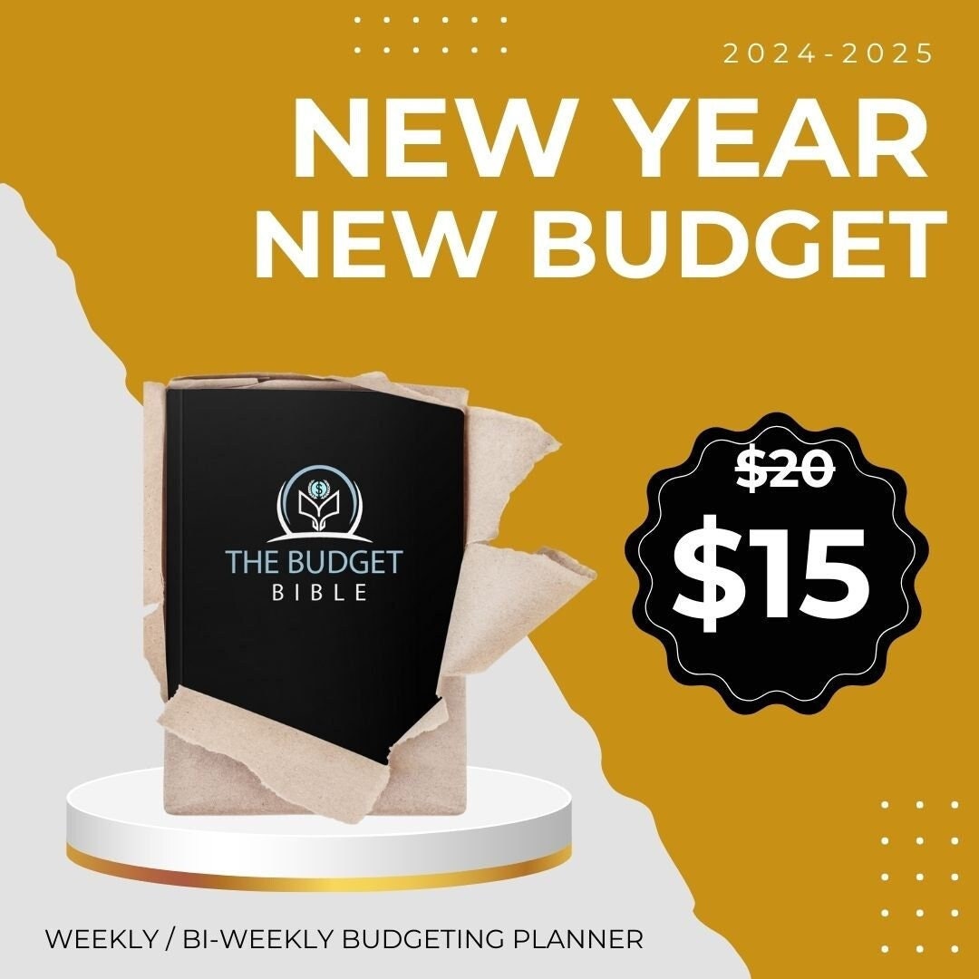 The Budget Bible - Weekly Budgeting Planner - Bi-weekly Budgeting ...