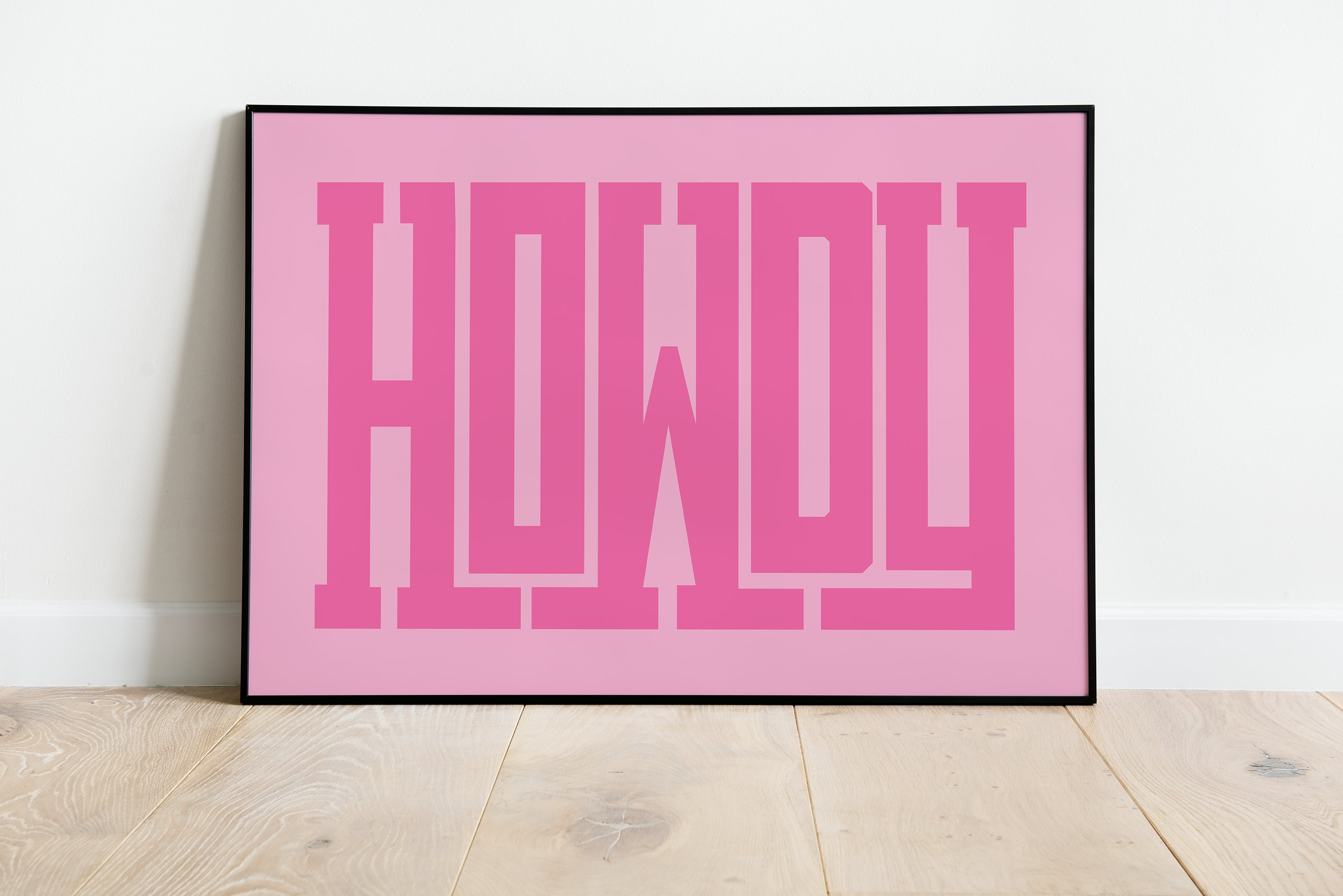Pink Howdy Print, Pink Poster, Howdy Print, Pink Cowgirl Poster, Pink ...