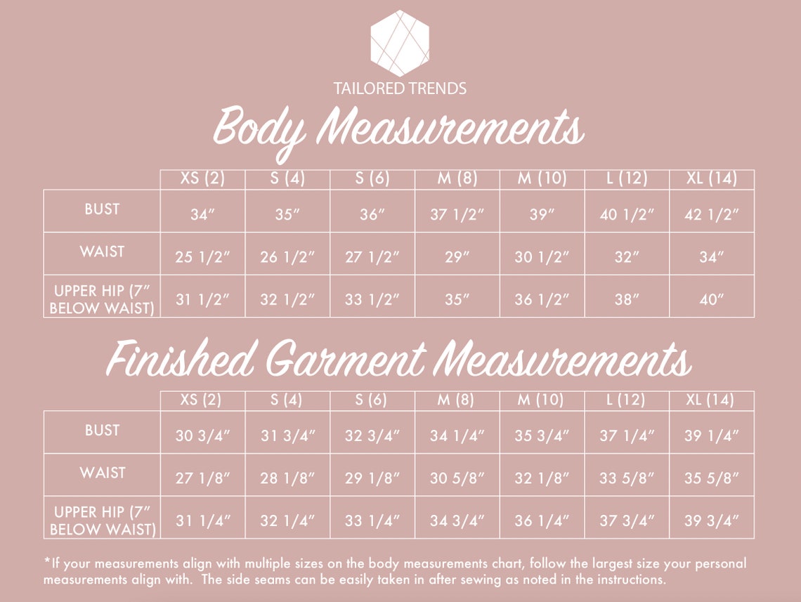 Fitted Tank Top | Digital Sewing Patter | Sizes 2-14 | PDF Download ...