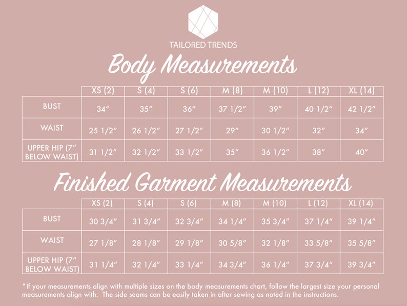 Fitted Tank Top | Digital Sewing Patter | Sizes 2-14 | PDF Download ...