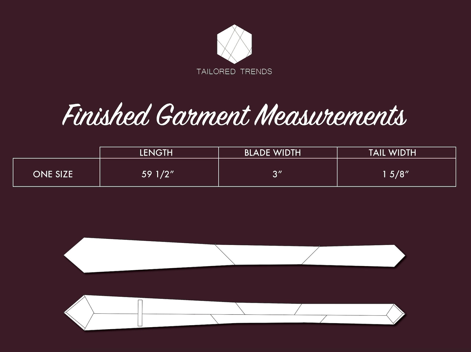 Necktie | Digital Sewing Pattern | PDF Download | Men's Skinny Tie ...
