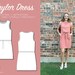 Tie Front Dress | Digital Sewing Pattern | Sizes 2-14 | PDF Download ...