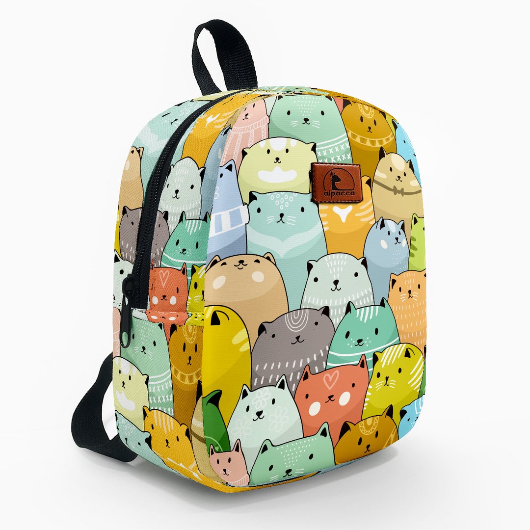 Colorful Cats Kids Backpack Cats Toddlers Backpack Kids and - Etsy