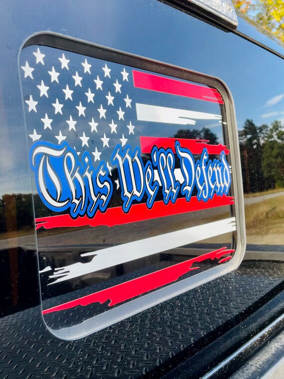 FORD American Flag Rear Window SVG - Etsy