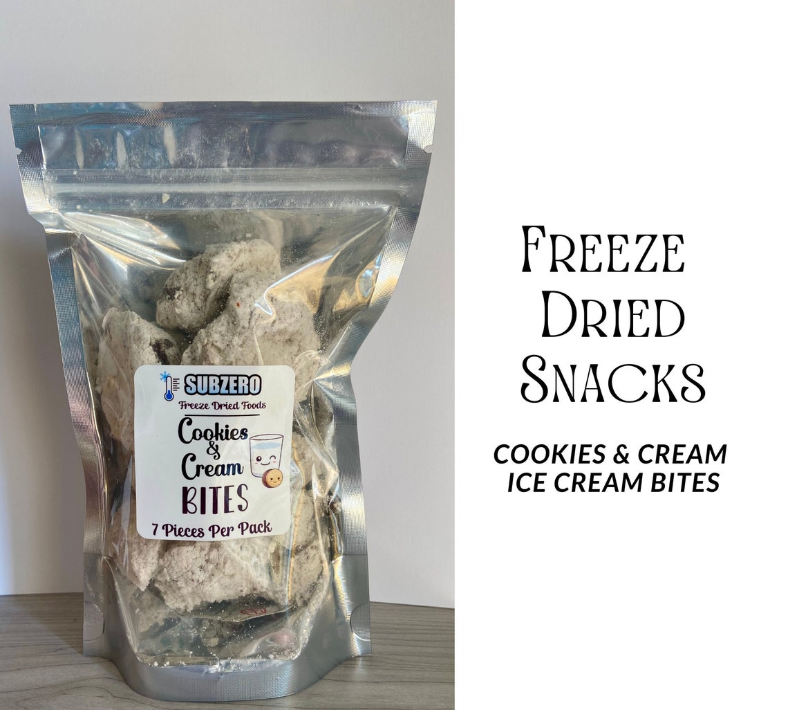 Freeze Dried Cookies & Cream Ice Cream Bites 7 Pieces Airy Crunchy ...