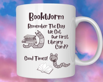 Funny Bookworm Mug - Etsy