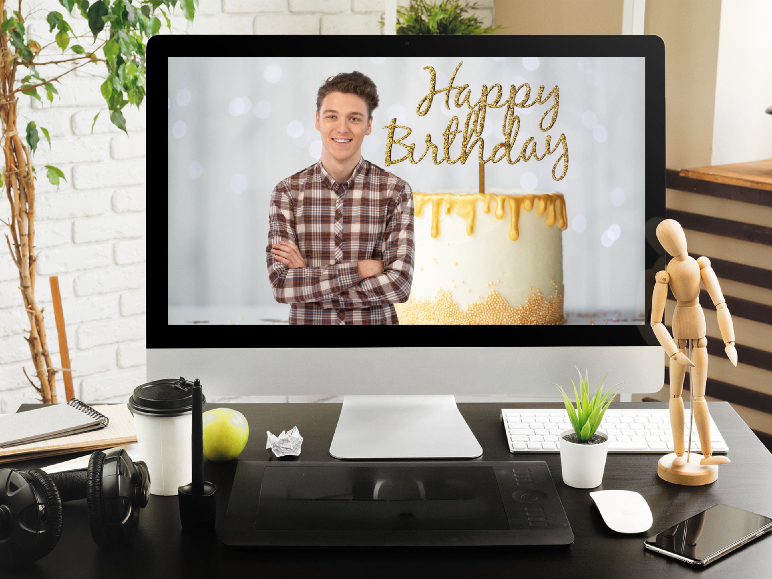30 Zoom Backgrounds Birthday Celebration Virtual - Etsy