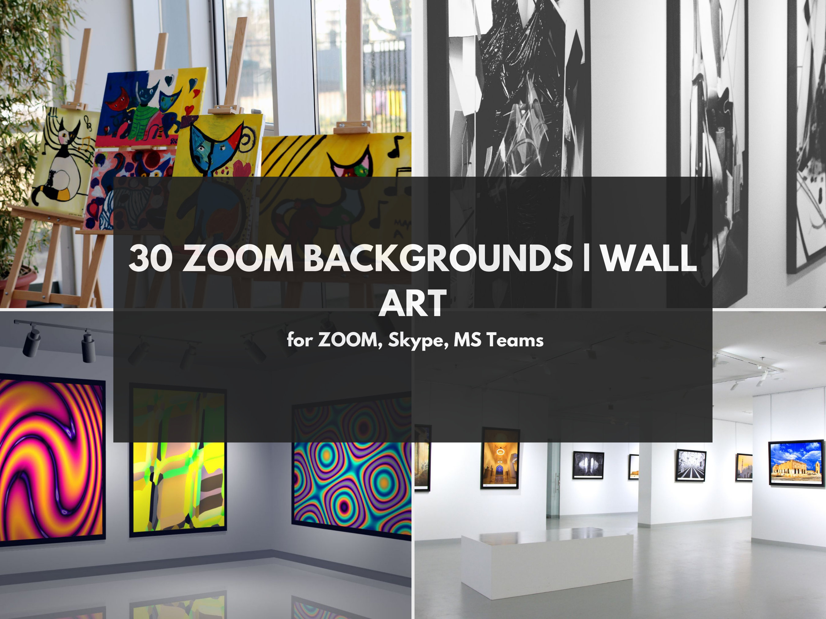 30 Zoom Backgrounds Wall Art Virtual Backgrounds Zoom - Etsy Australia
