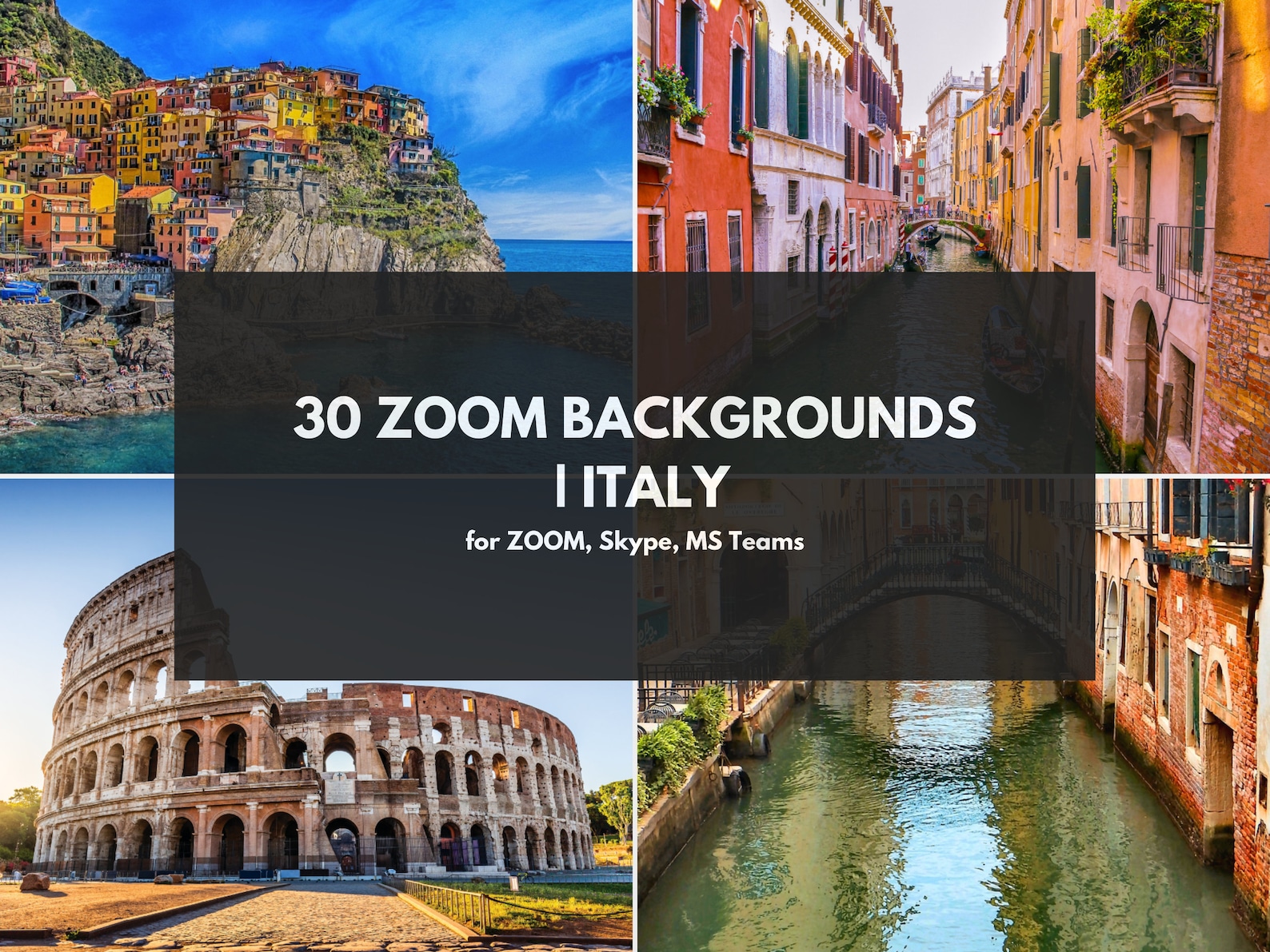 30 Zoom Backgrounds Italy Virtual Backgrounds Zoom MS - Etsy