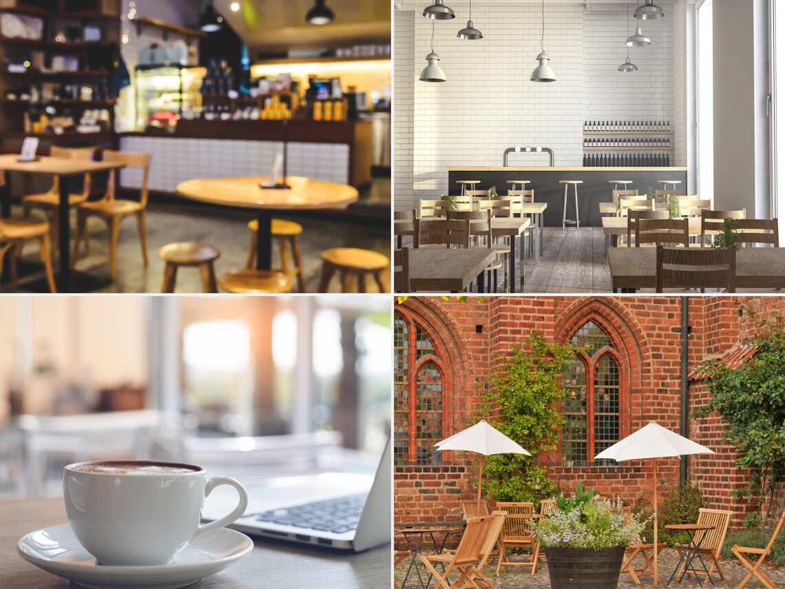 30 Zoom Backgrounds Coffee Shops Virtual Backgrounds - Etsy Canada