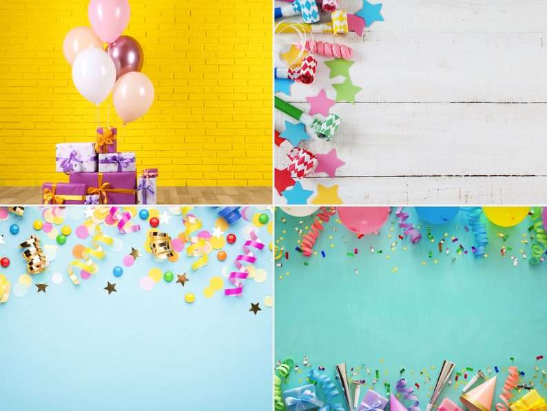 30 Zoom Backgrounds Birthday Celebration Virtual - Etsy