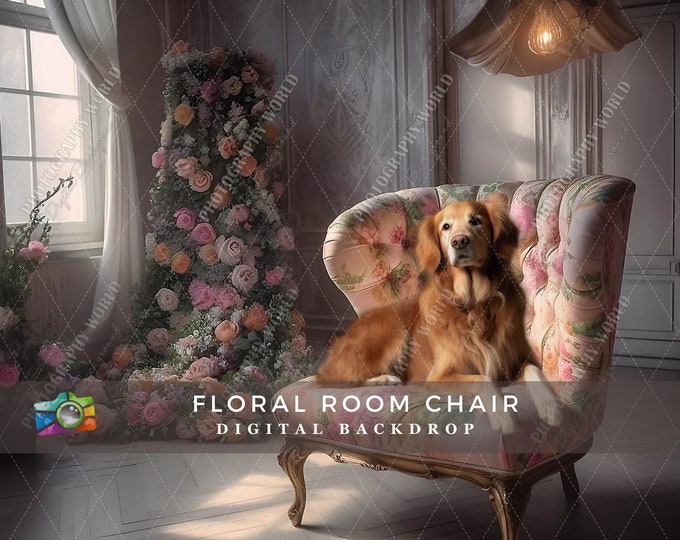 Princess Portrait Digital Backdrop, Dog Bed Background Photography ...