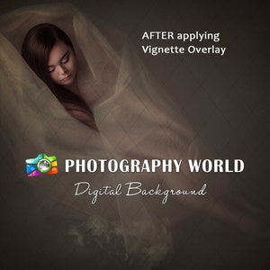 Vignette Texture Overlay – Transparent Photo Effect (digital Download ...